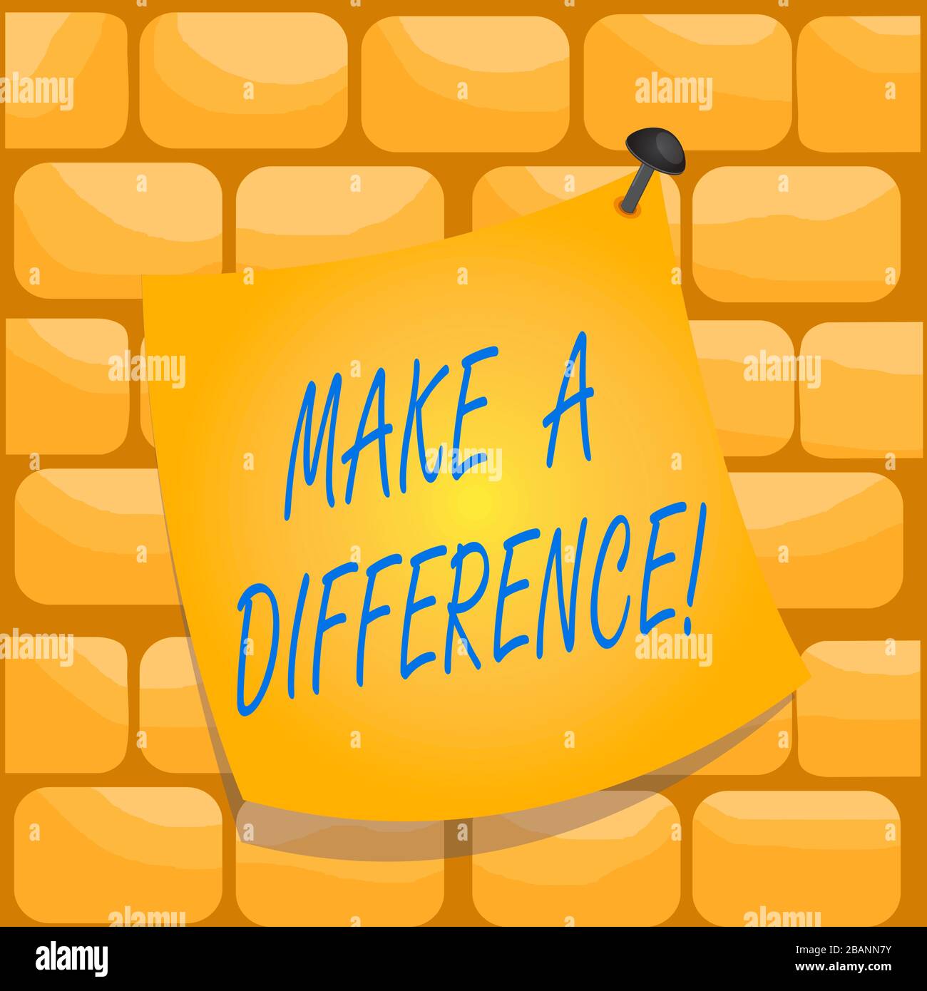 Handwriting text writing Make A Difference. Conceptual photo have ...