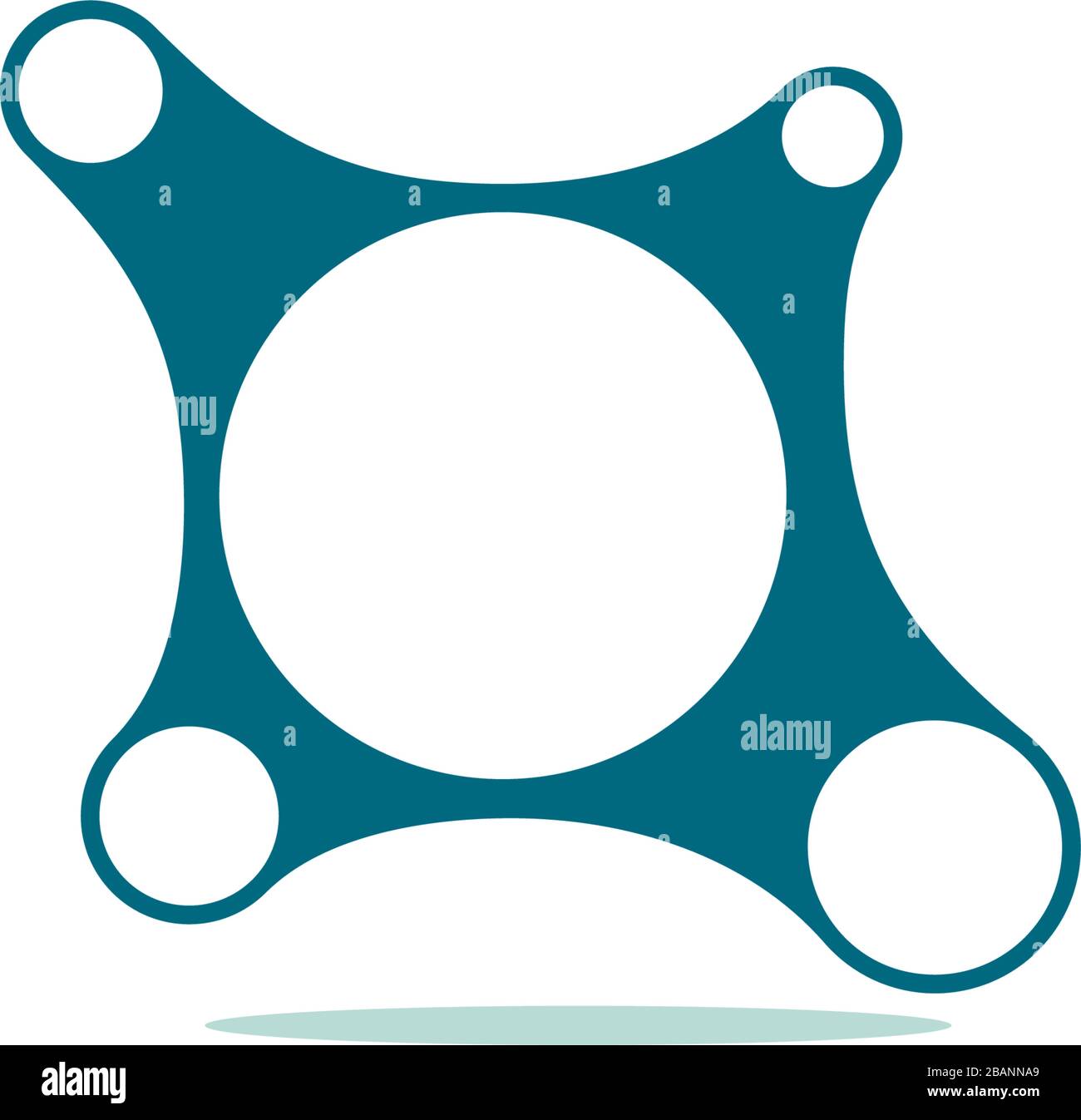 abstract circles dots object shadow geometric design logo vector Stock ...