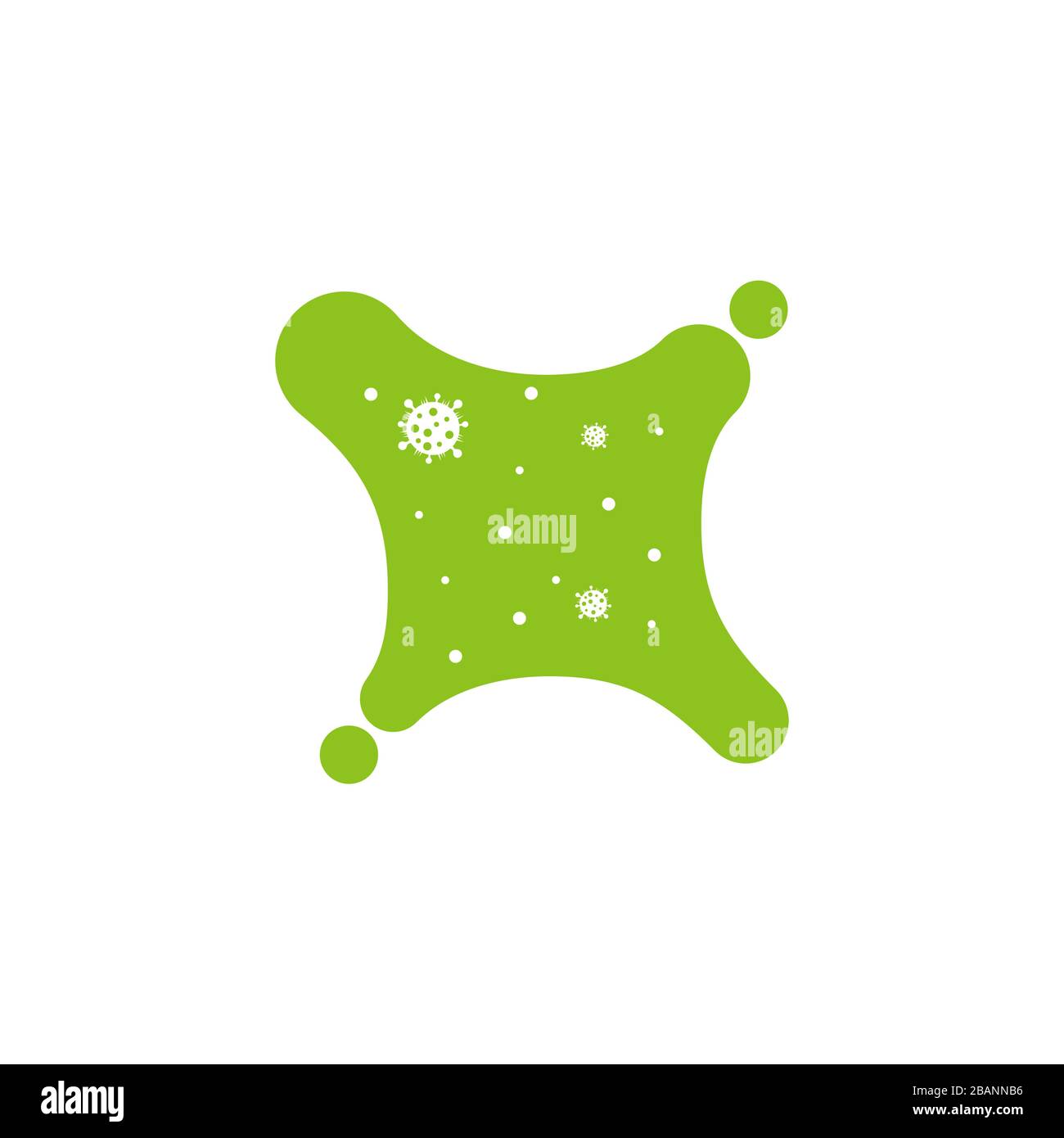 liquid sputum with viruses symbol colorful design vector Stock Vector ...