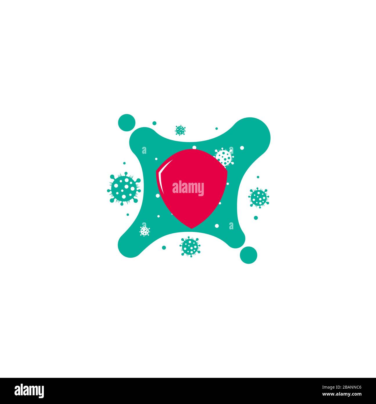 viruses protection symbol design decoration vector Stock Vector Image ...