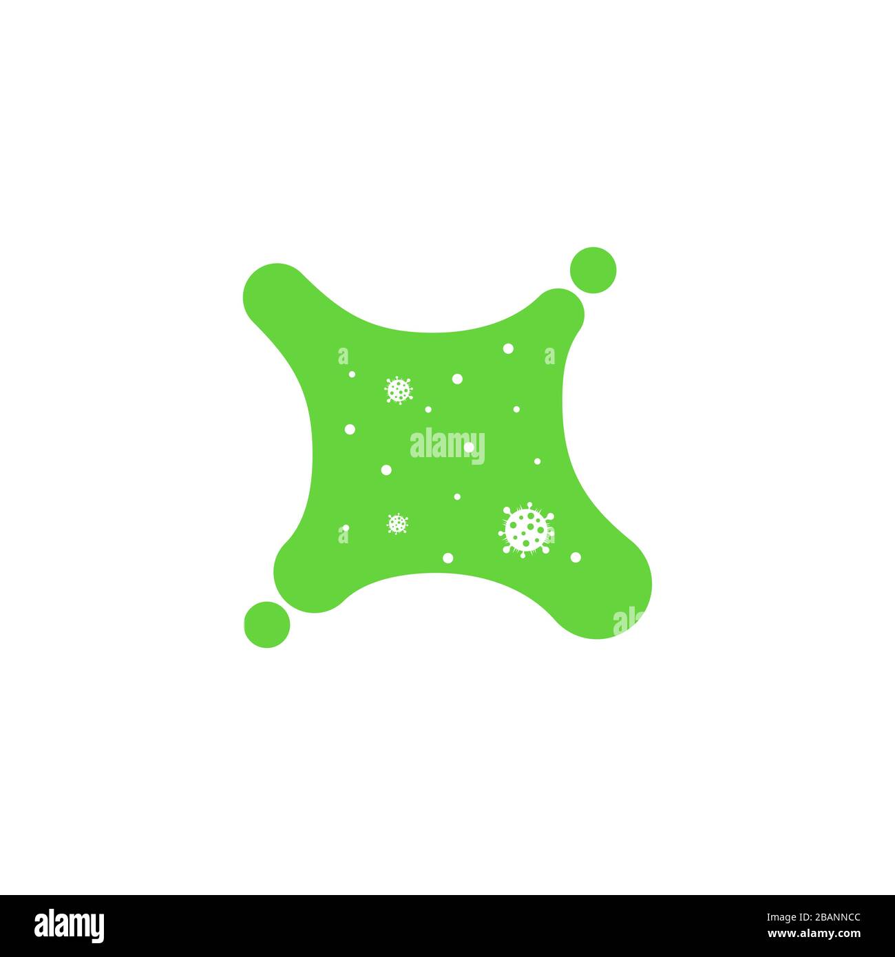 saliva with corona virus symbol decoration vector Stock Vector Image ...