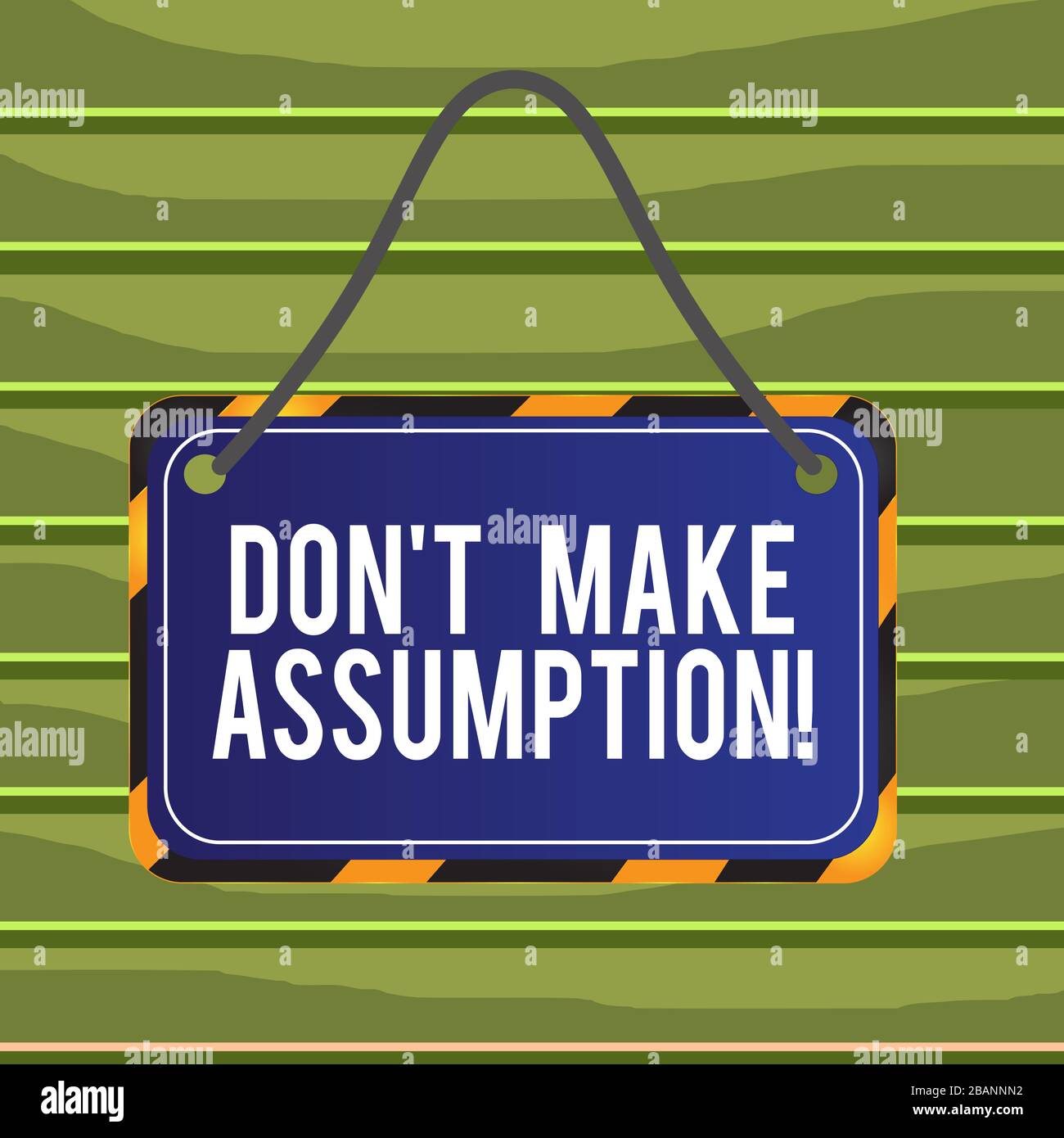 Conceptual hand writing showing Dont Make Assumption. Concept meaning ...