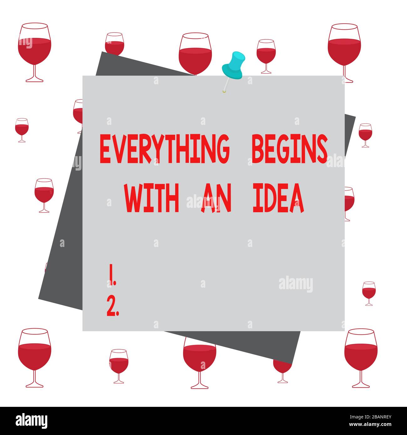 Text sign showing Everything Begins With An Idea. Business photo ...