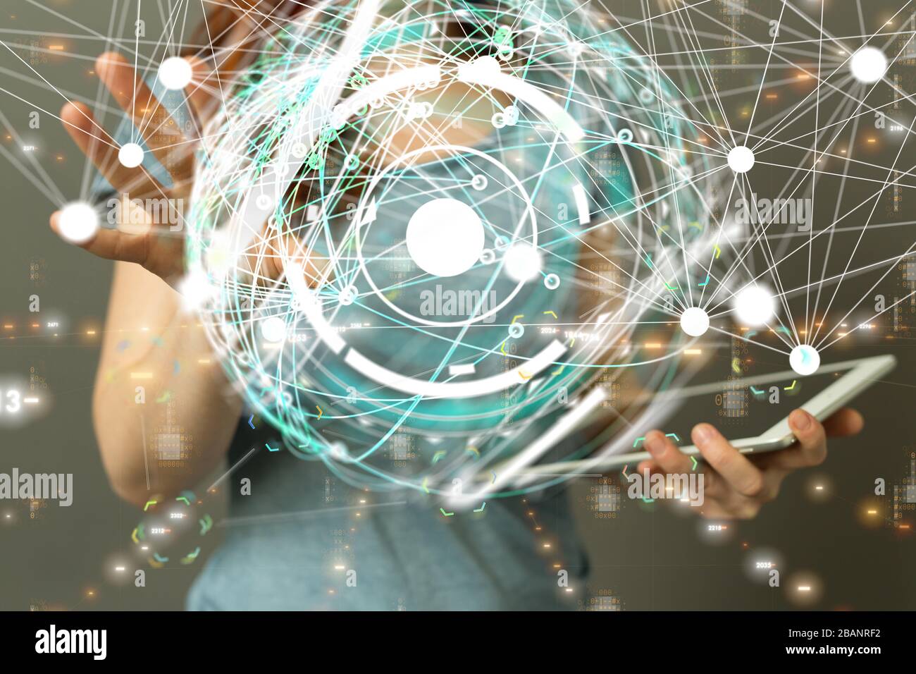 A internet net and data digital concept Stock Photo - Alamy