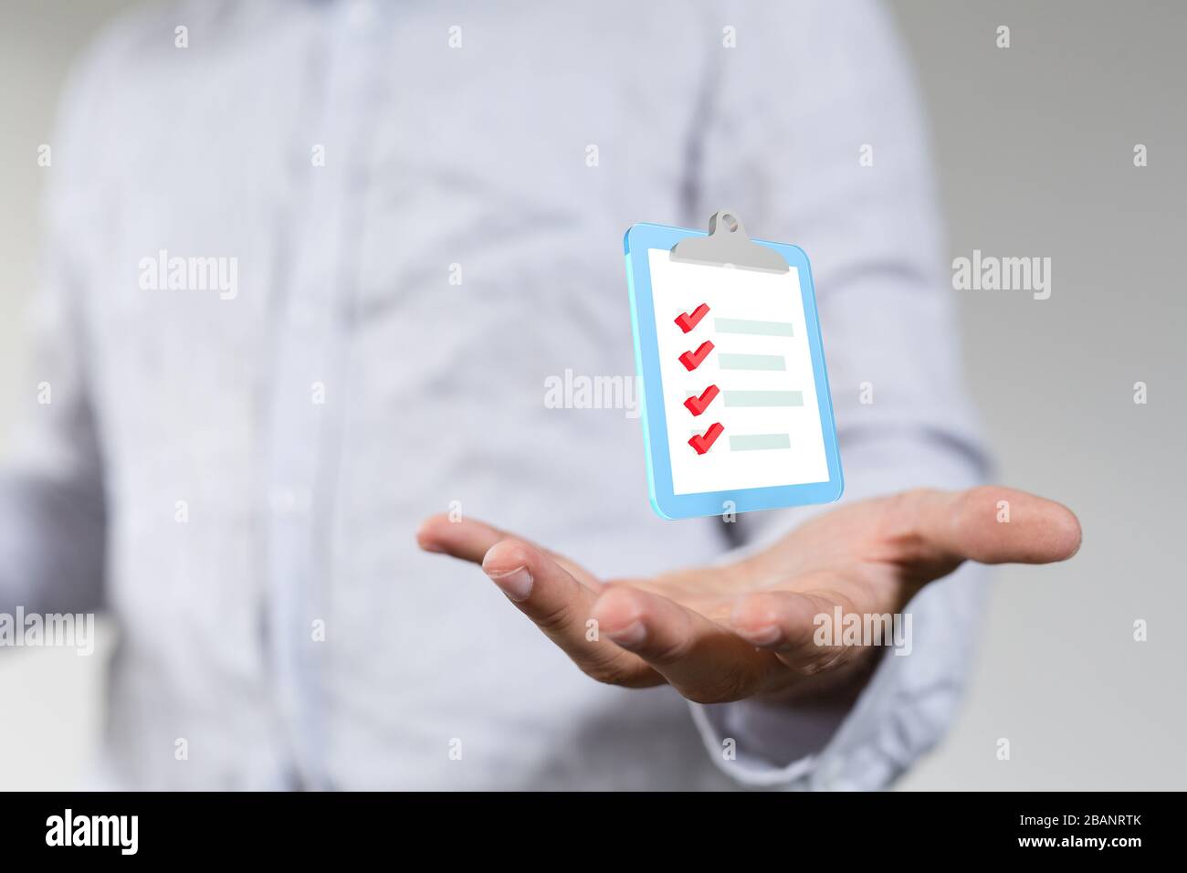 A Digital checklist or todo-list displayed Stock Photo - Alamy