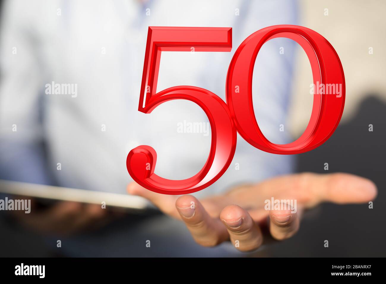 A 50 years anniversary celebration logotype with elegant celebration ...