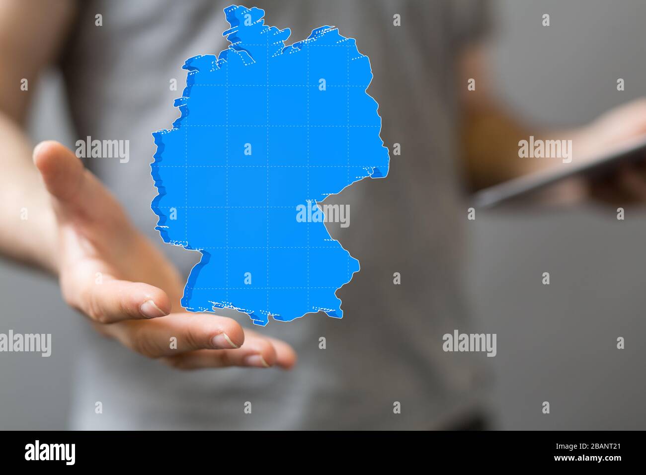 3d germany country map hi-res stock photography and images - Alamy