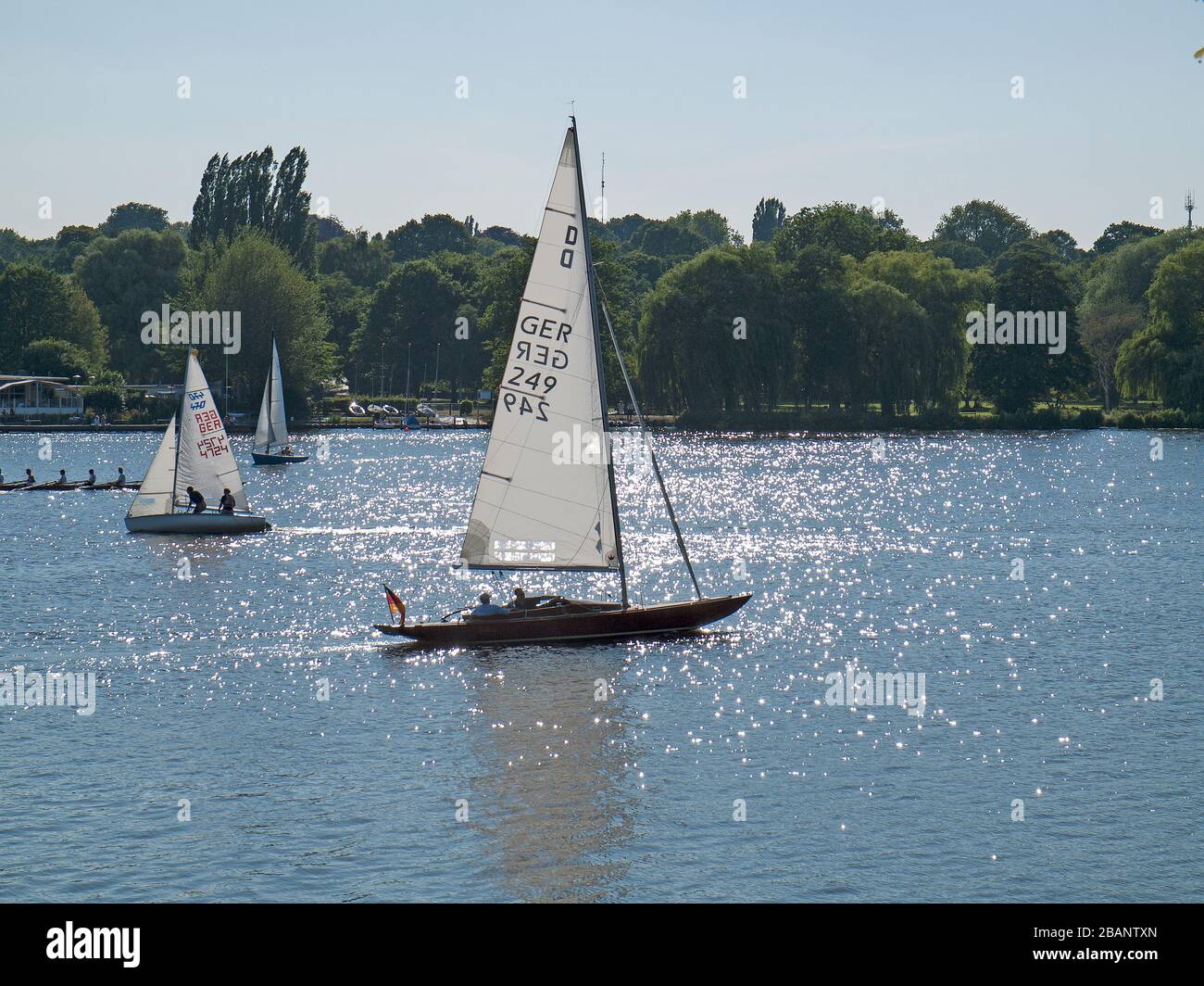 Sailing on main river germany hi-res stock photography and images - Alamy