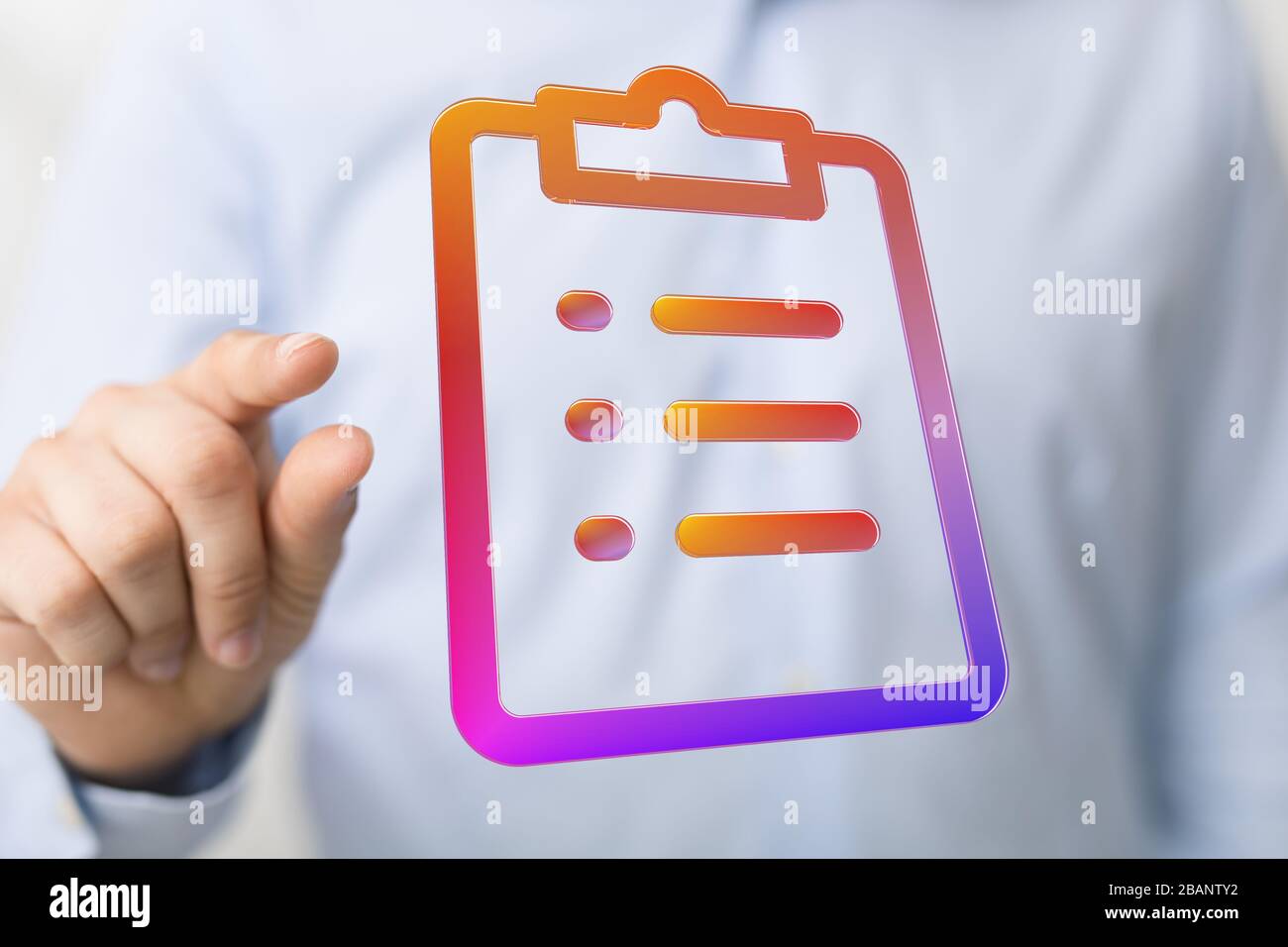 A ticking check box. check boxes cloud Stock Photo - Alamy