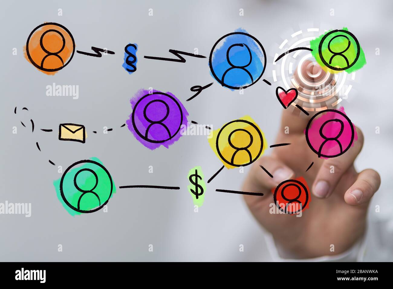 A internet net and data digital concept Stock Photo - Alamy