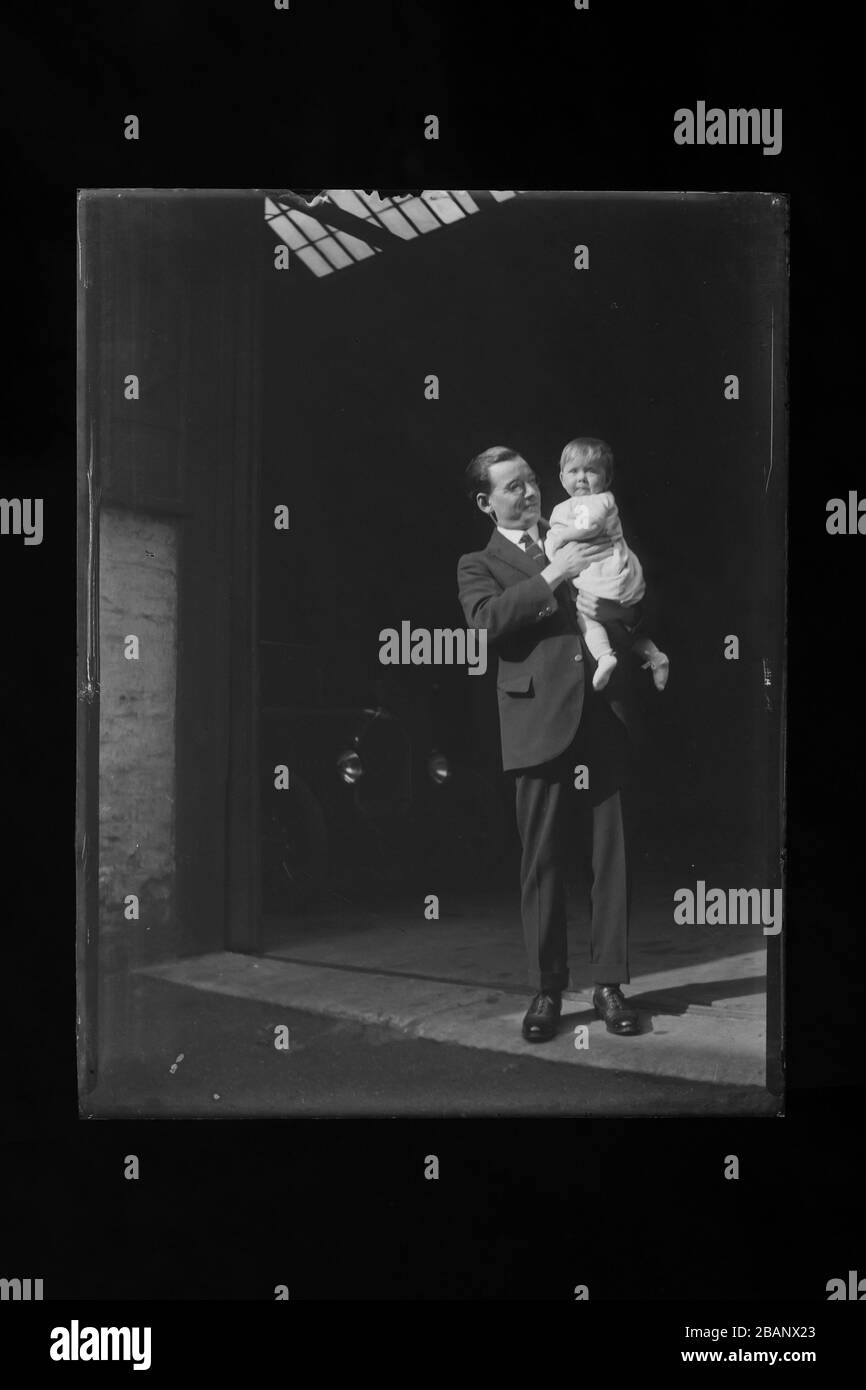Plate Glass Negative Shown In Positive Stock Photo - Alamy