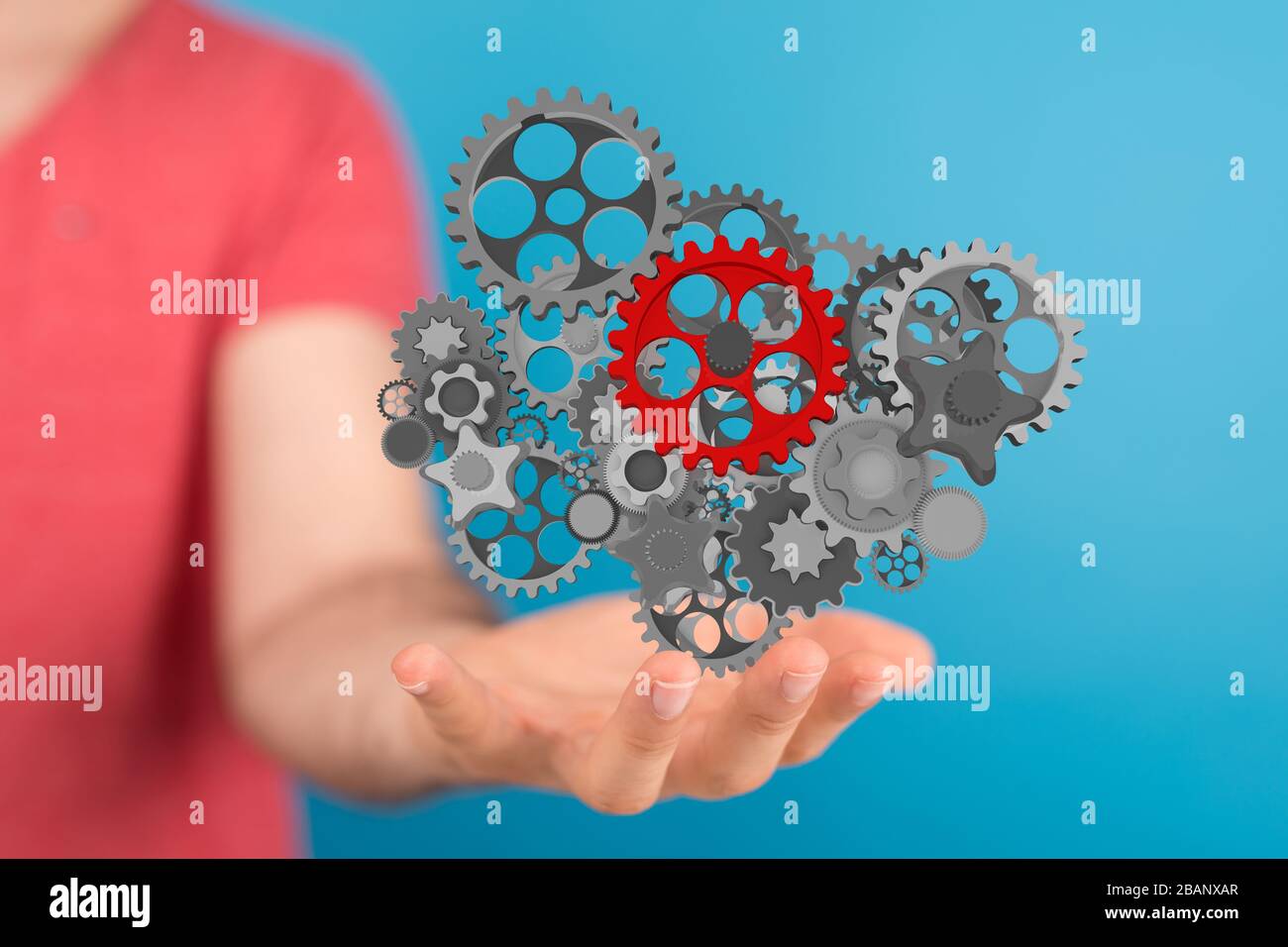 A Gear With Success Concept digital Stock Photo - Alamy