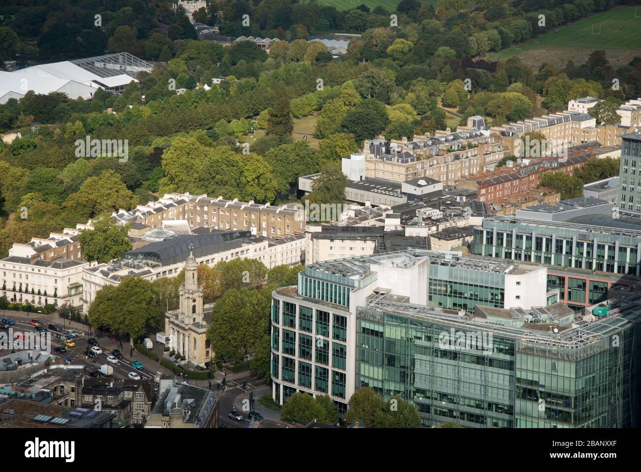 Marylebone aerial london hi-res stock photography and images - Alamy