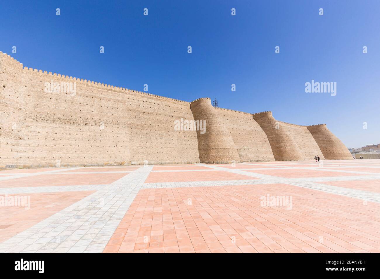Great Wall of The Ark fortress, Bukhara, Buchara, Uzbekistan, Central ...