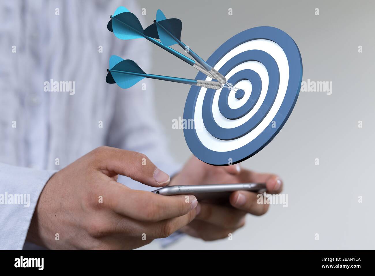 Bullseye conceptual success hi-res stock photography and images - Alamy