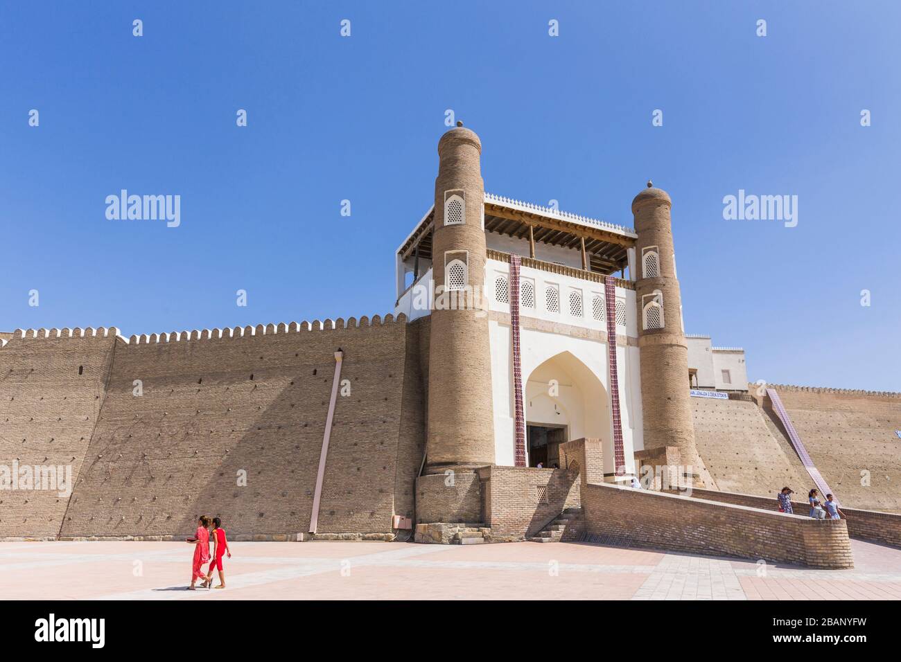 Main Gate of The Ark fortress, Bukhara, Buchara, Uzbekistan, Central ...