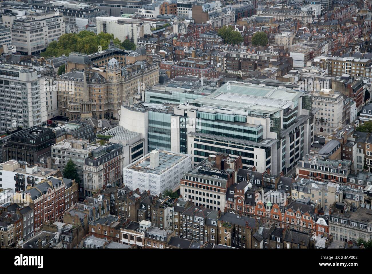 Bbc broadcasting house aerial view hi-res stock photography and images ...