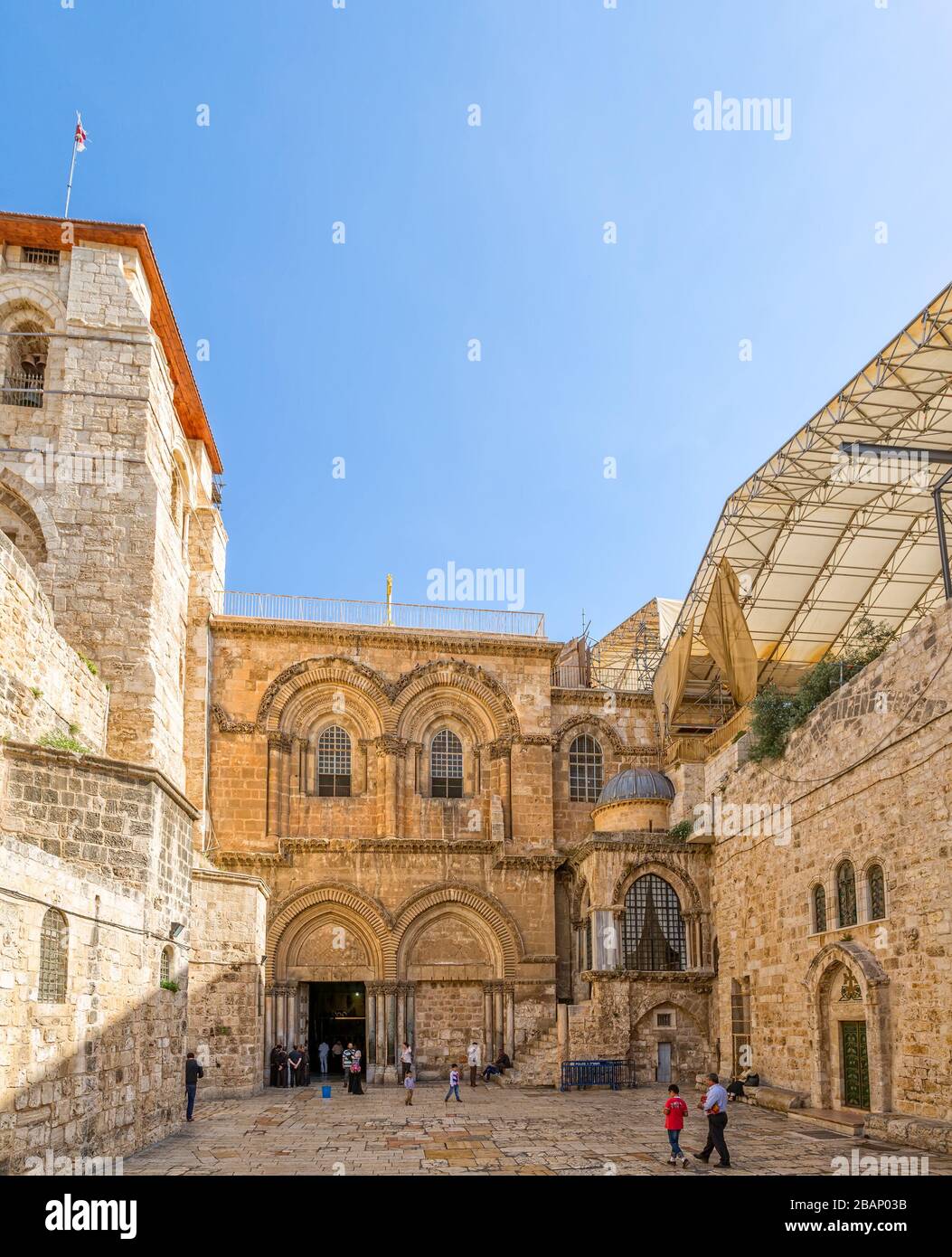 Church of the Holy Sepulchre - Atrium Stock Photo - Alamy