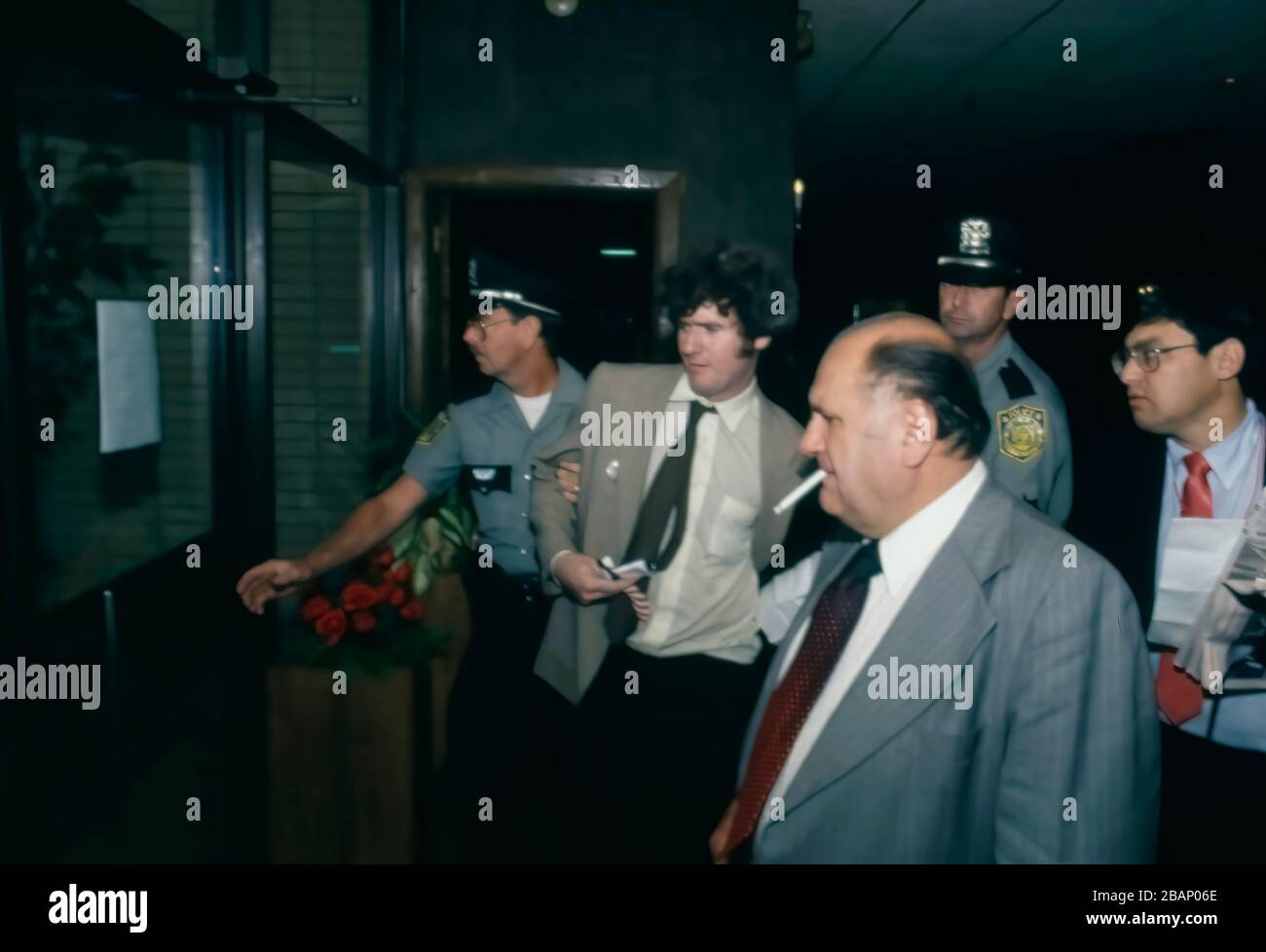 Niles Township, Illinois, USA, October 4, 1988Protestor at a Michael ...
