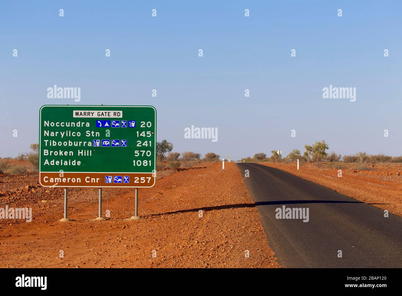 Warry Gate Road Sign showing the vast distances to travel mostly on ...