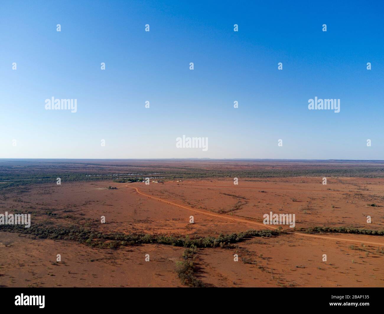 Aerial of Nockatunga Station most commonly known as Nockatunga is a ...