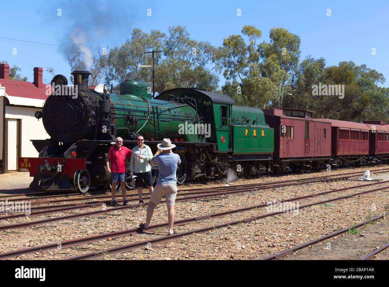 Heritage steam locomotive on the Pichi Richi Railway Quorn Flinders ...