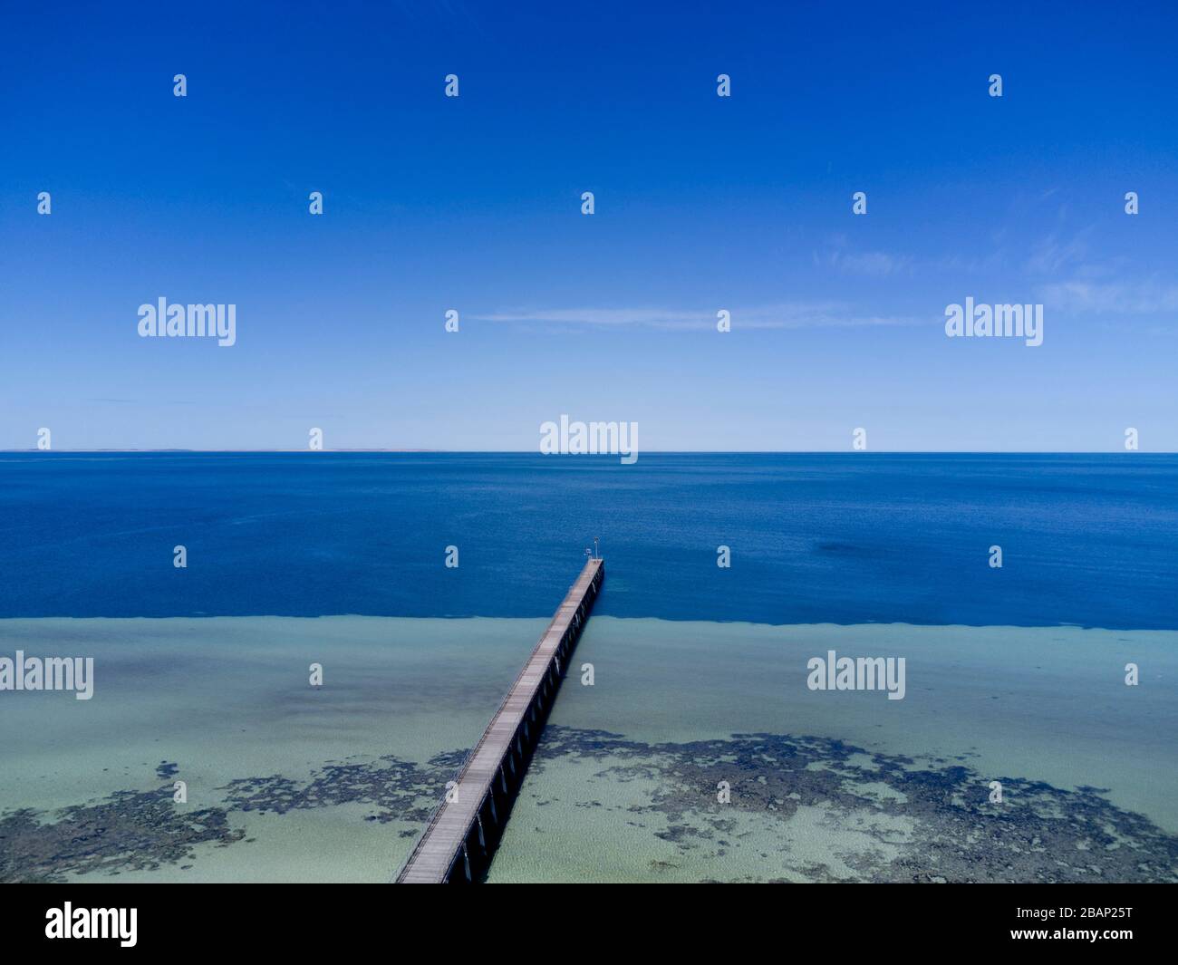 Historic timber jetty built for landing supplies for the early pioneers ...