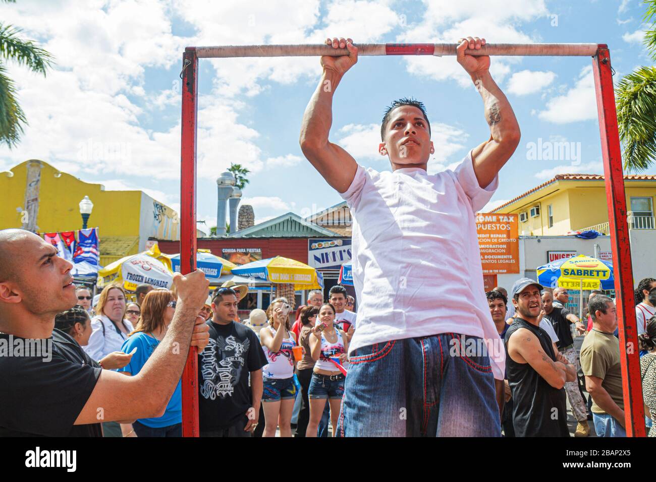 Miami Florida,Little Havana,Calle Ocho Street Festival,Hispanic Latin Latino ethnic immigrant ...