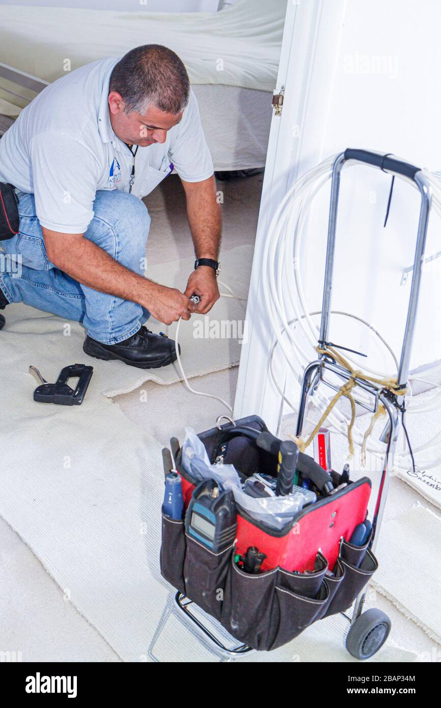 Miami Beach Florida,Presidential Condominiums,cable television TV ...