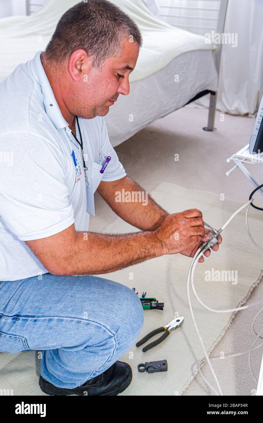 Miami Beach Florida,Presidential Condominiums,cable television TV ...