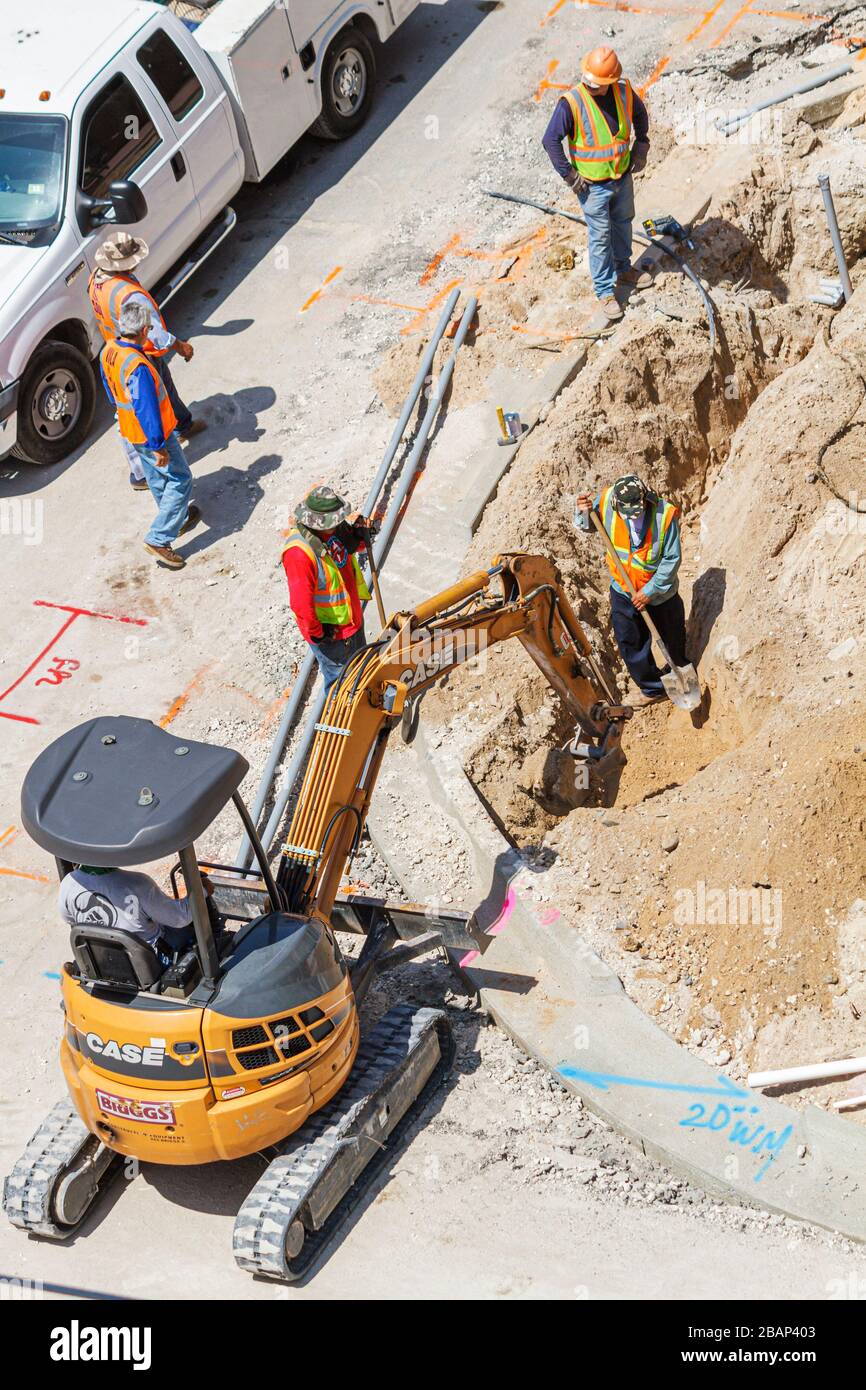 Miami Beach Florida,Ocean Drive,under new construction site building ...