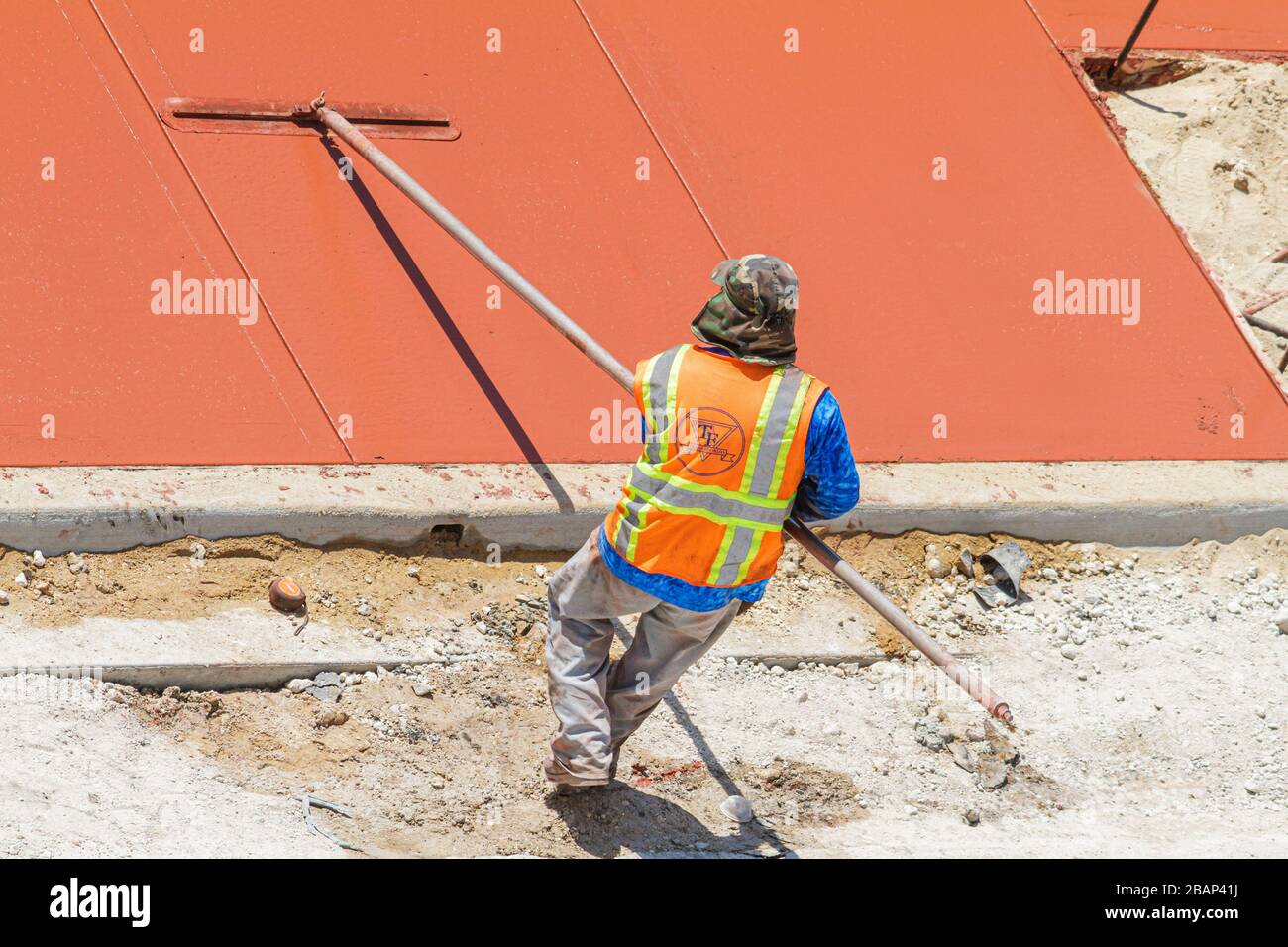 Miami Beach Florida,Ocean Drive,under new construction site building ...