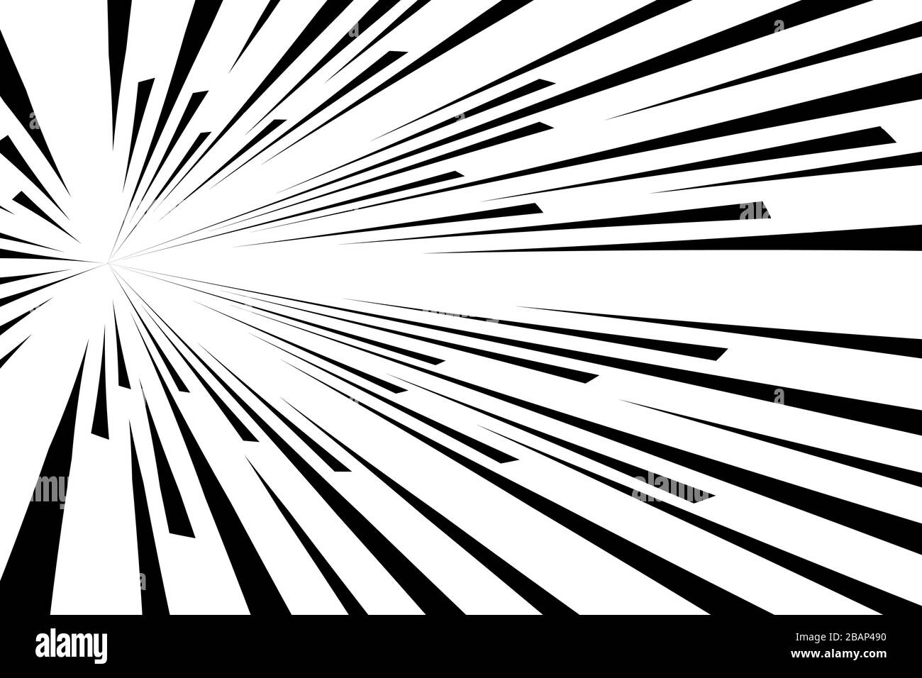 Black geometric shape in speed movement or explosion as cartoon usage ...