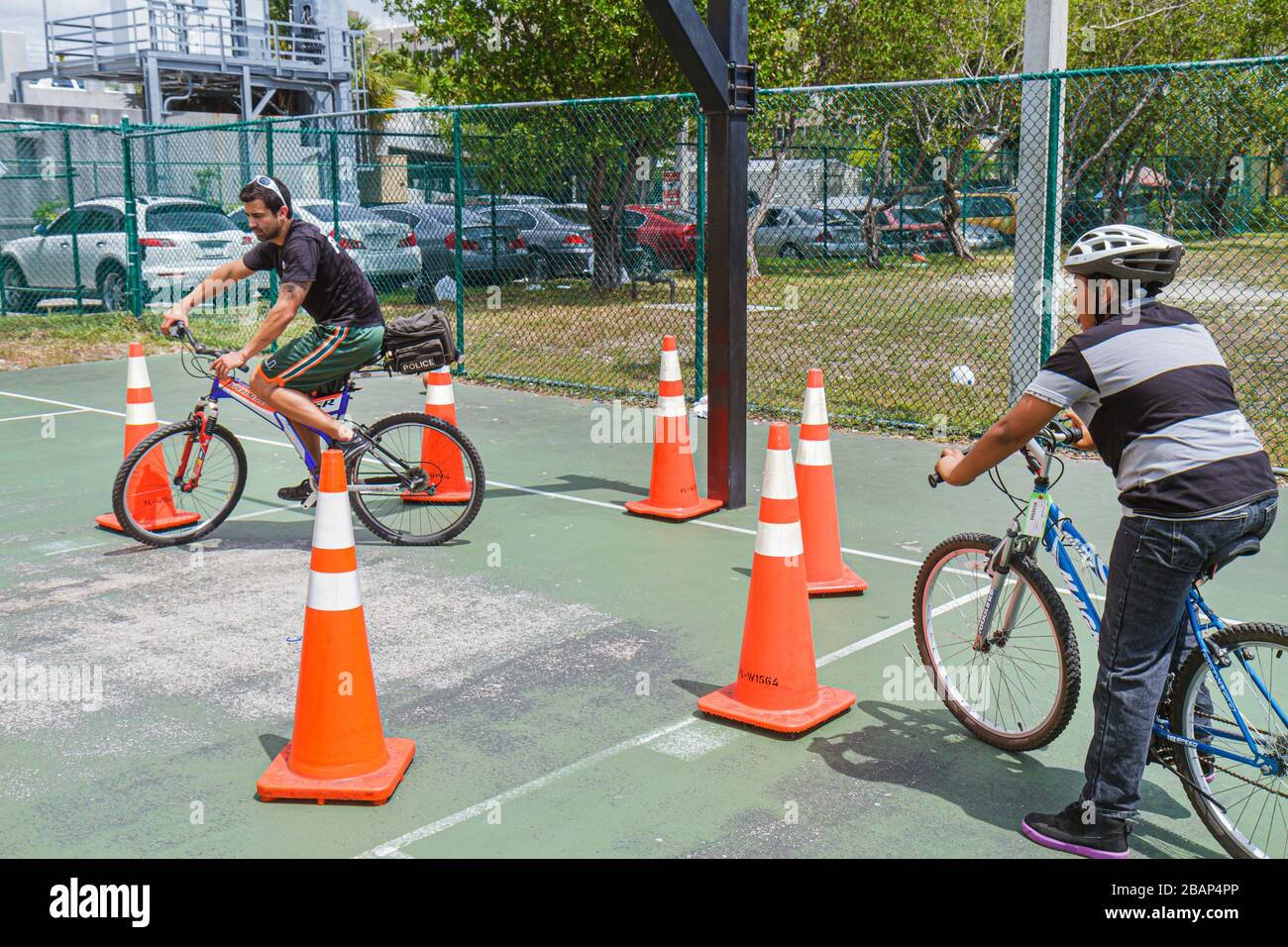 North Miami Beach Florida,Police Community Unit Bicycle Rodeo,riding ...