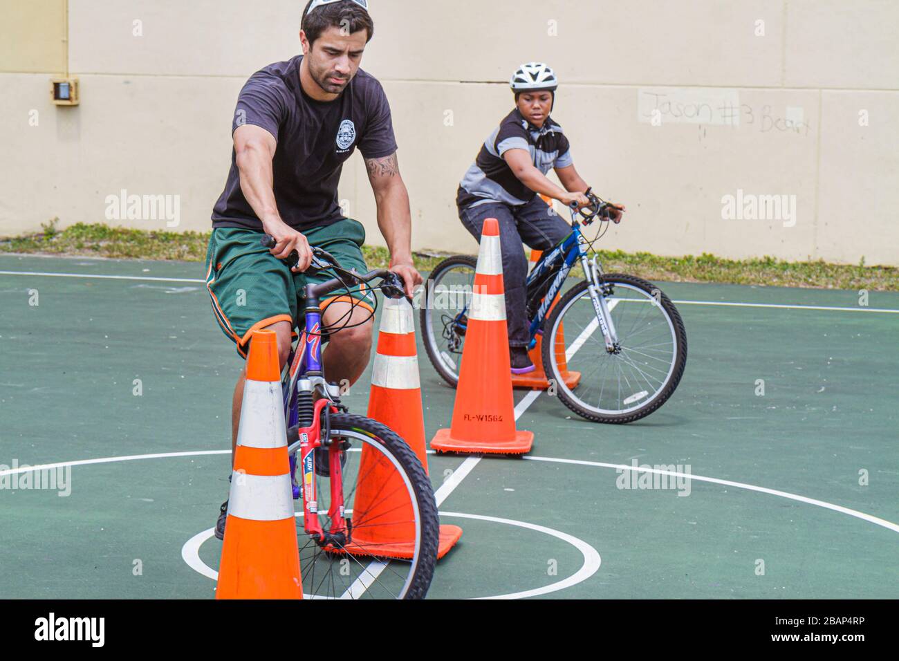 North Miami Beach Florida,Police Community Unit Bicycle Rodeo,riding ...
