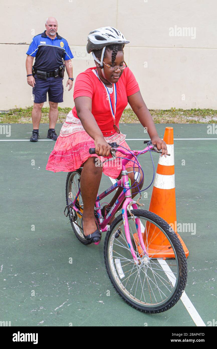 North Miami Beach Florida,Police Community Unit Bicycle Rodeo,riding ...