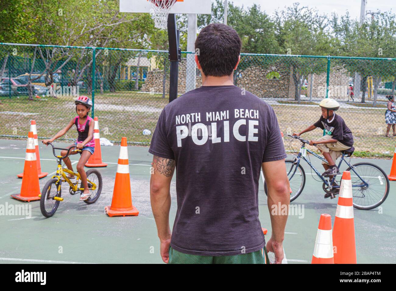 Police bicycle safety community us hi-res stock photography and images ...