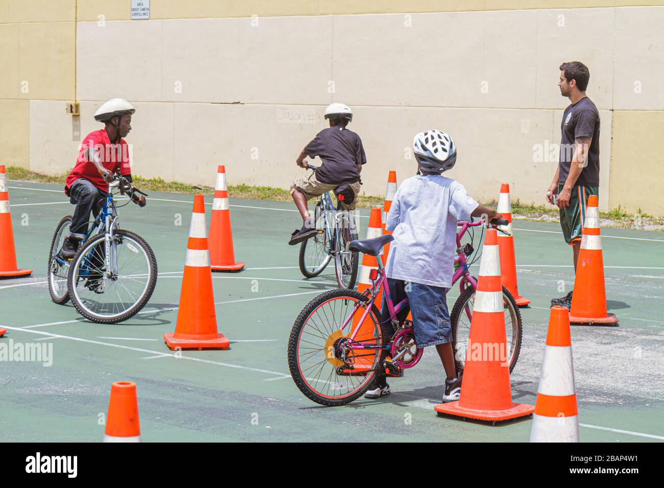 North Miami Beach Florida,Police Community Unit Bicycle Rodeo,riding ...