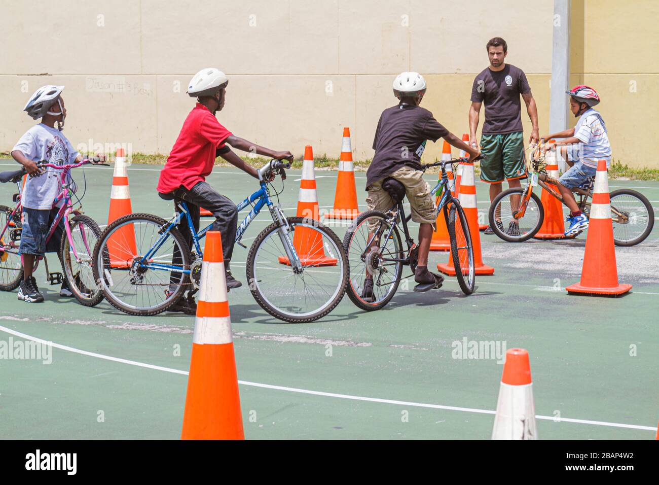 North Miami Beach Florida,Police Community Unit Bicycle Rodeo,riding ...