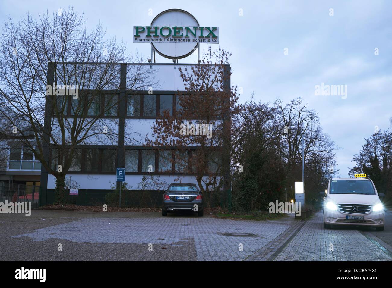 Cologne, Germany January 12.2020: Phoenix pharmaceutical sign of their ...