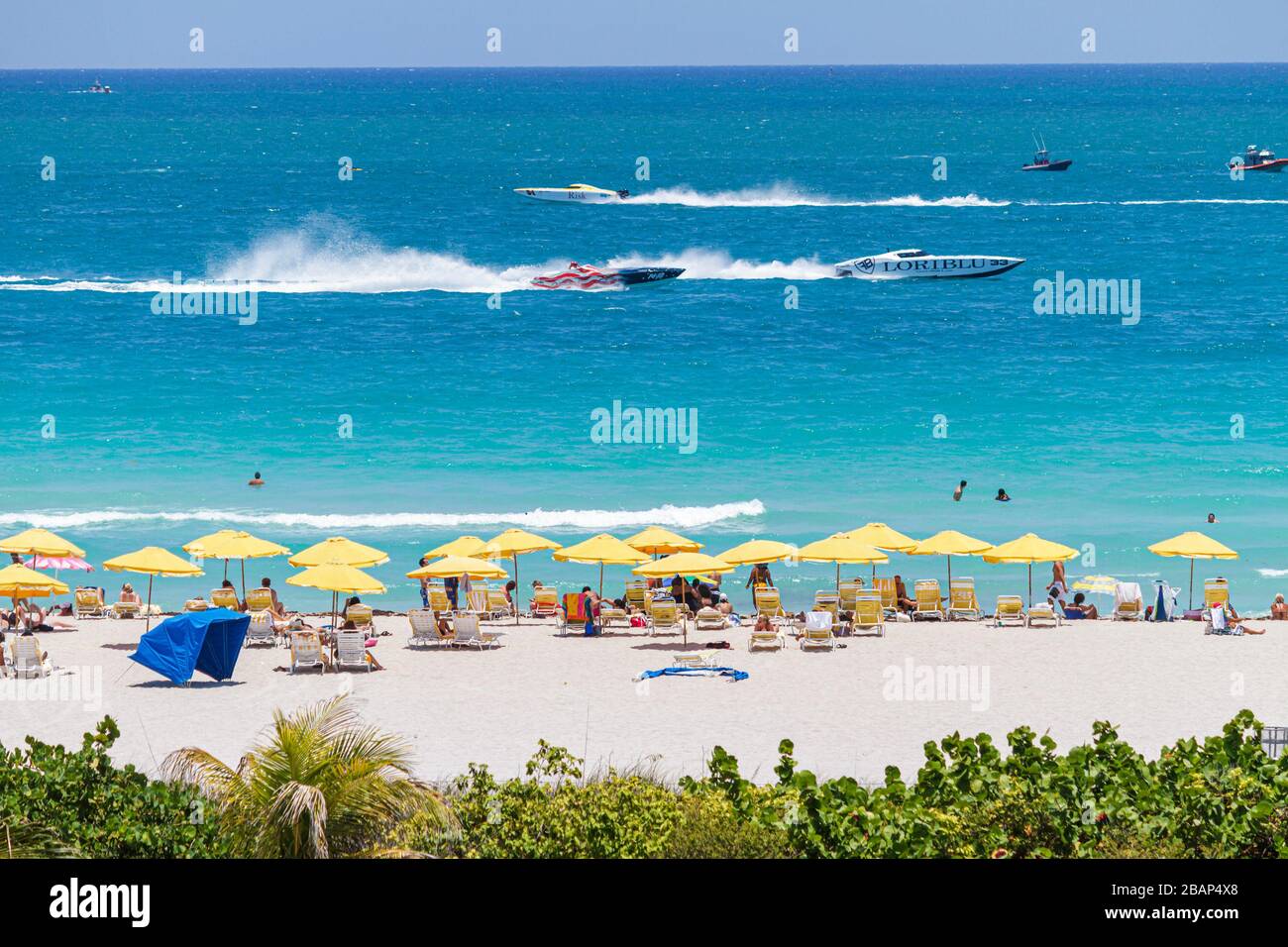 Miami Beach Florida,Atlantic Ocean,water,Super Boat International SBI ...