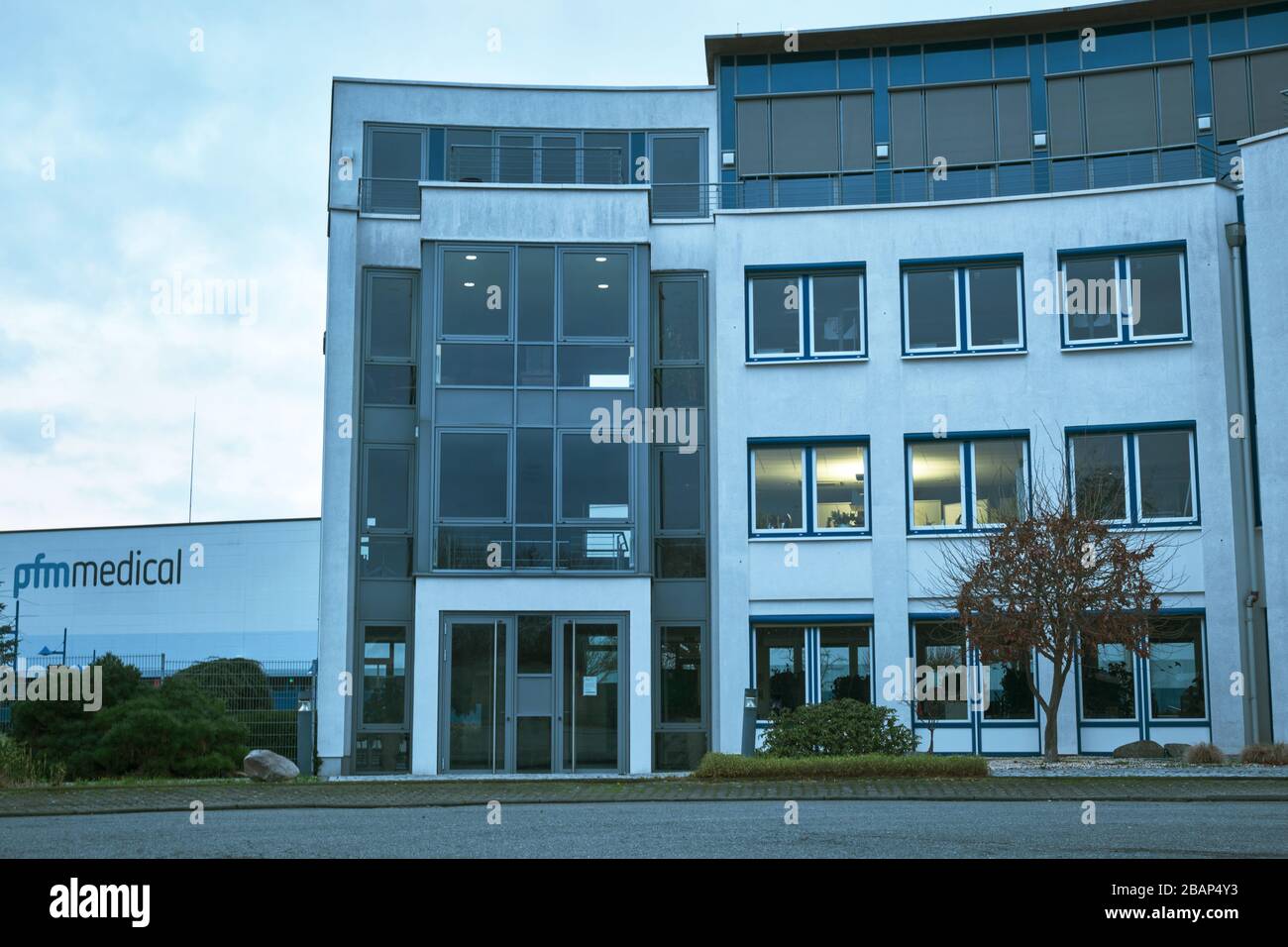 Cologne, Germany January 12.2020: PFM medical main entrance Stock Photo ...