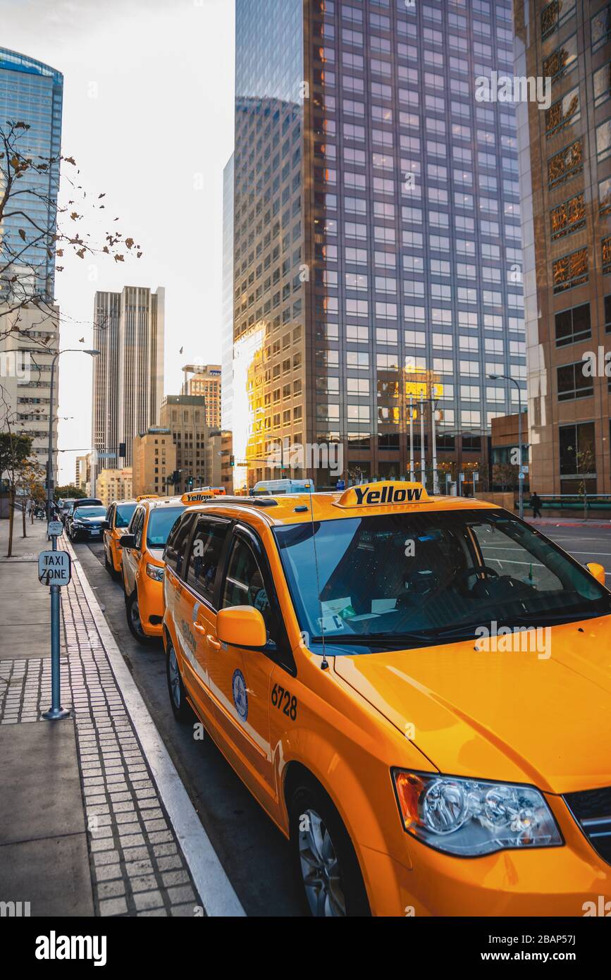 Los Angeles/ USA - December 18, 2017 Downtown Los Angeles modern ...