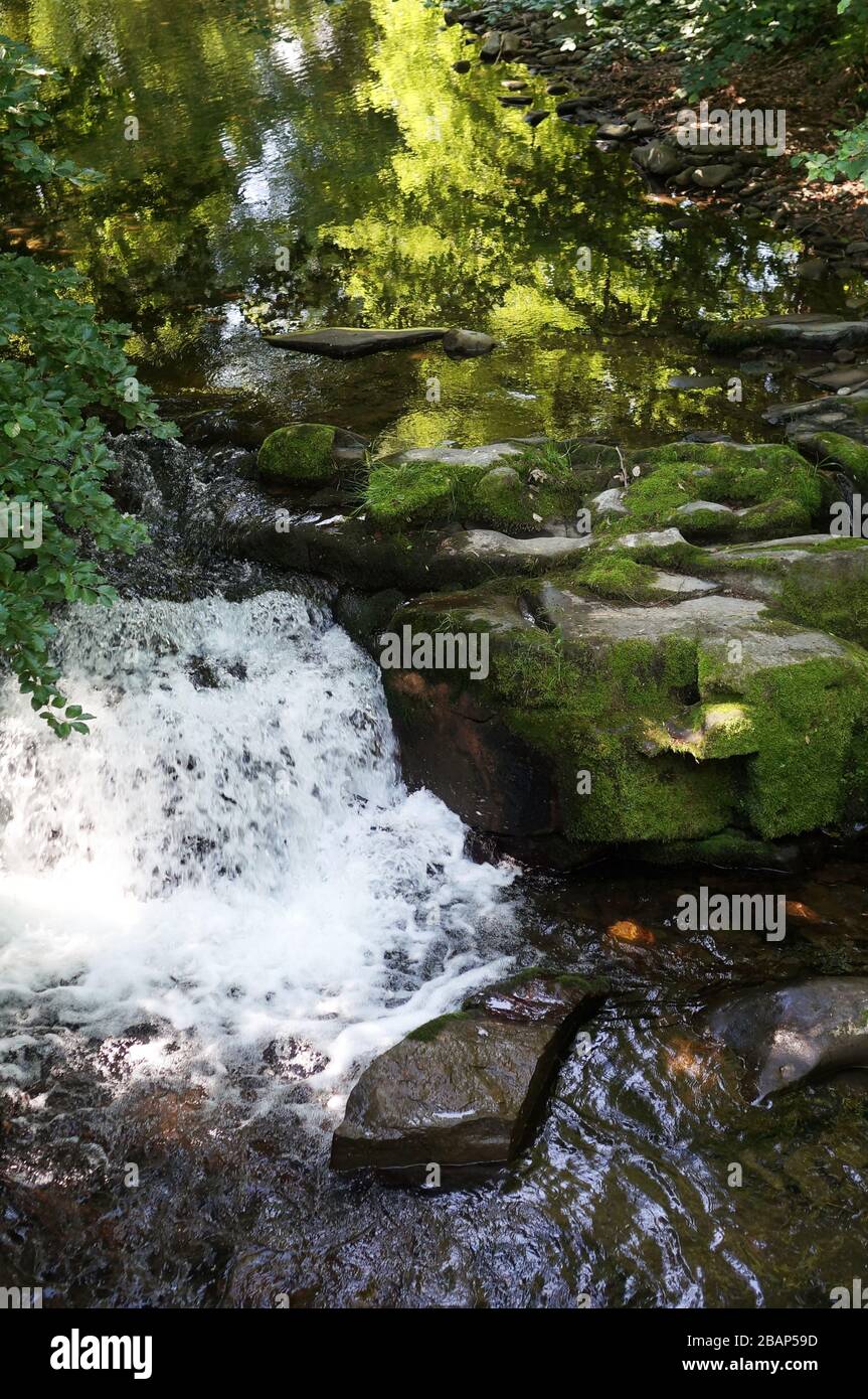 river with waterfall Stock Photo - Alamy