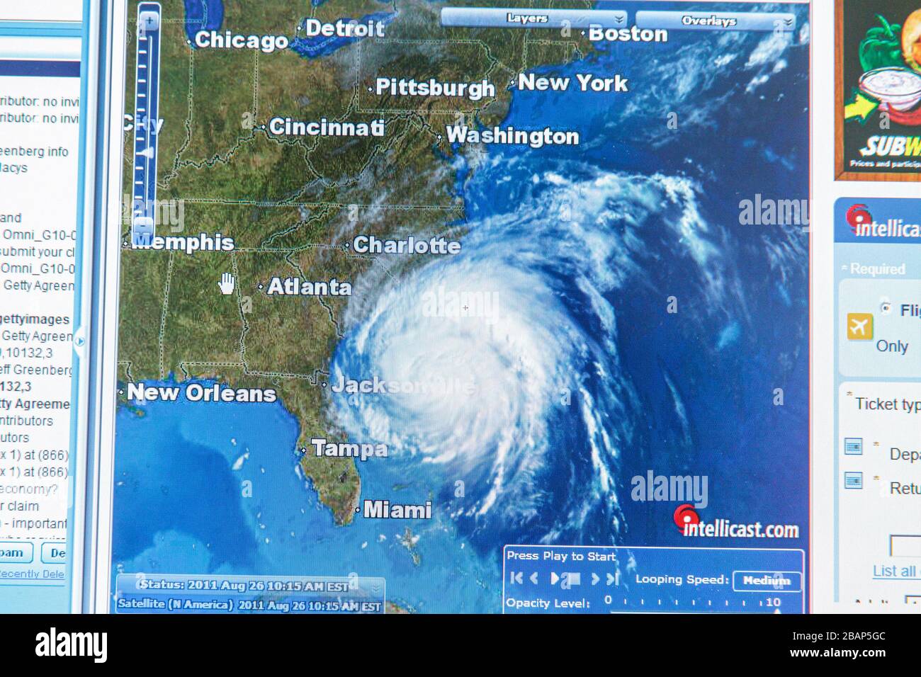 Miami Beach Florida,laptop,notebook,computer,monitor,screen,Hurricane ...