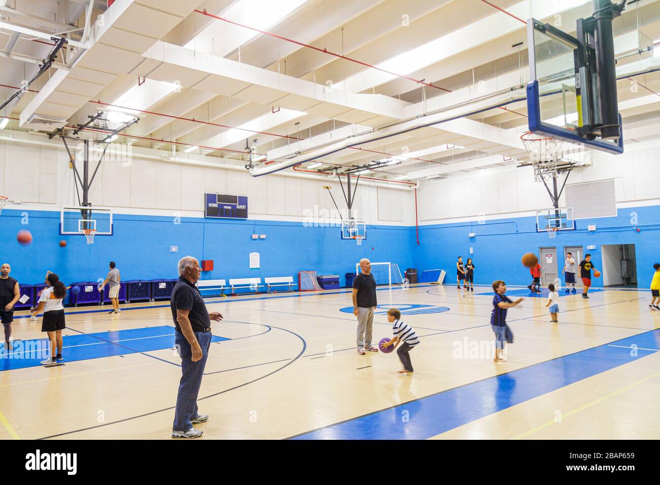 Children playing basketball indoor hi-res stock photography and images ...