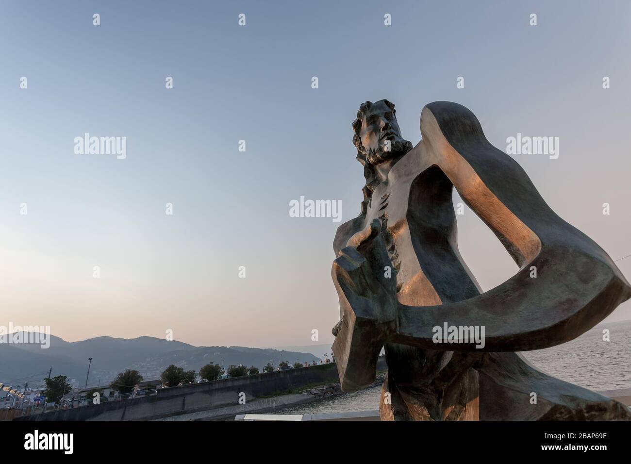 Statue commemorating Englishman, William Adams known as the blue-eyed ...