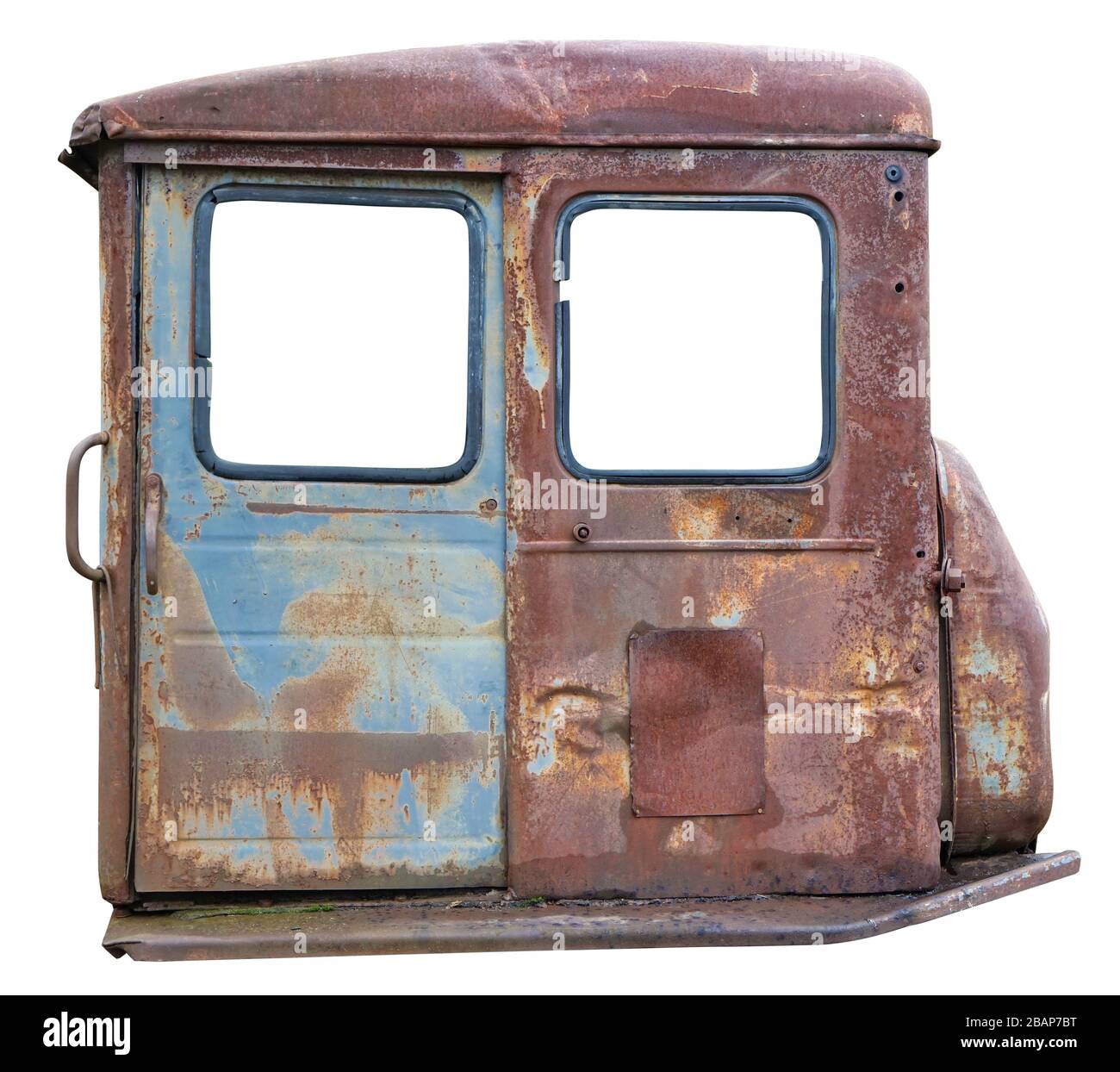 Broken back door window Cut Out Stock Images & Pictures - Alamy