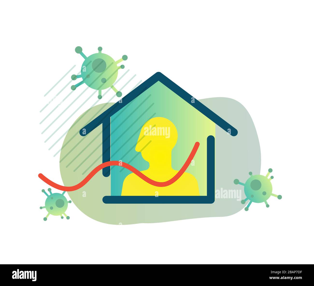 Home Qurantine - Icon as EPS 10 File Stock Vector Image & Art - Alamy