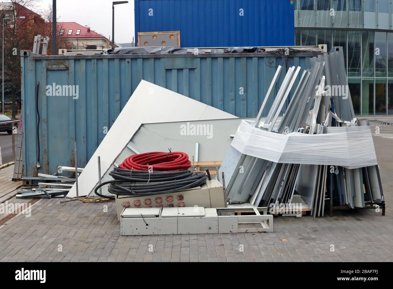 Frozen construction during economic hi-res stock photography and images ...